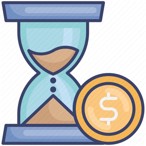 Dollar Finance Hourglass Money Payment Time Timer Icon