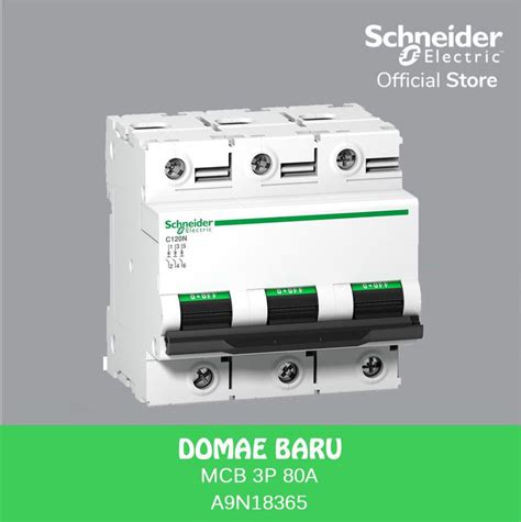 Schneider Mcb C120n 3p 80a A9n18365