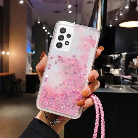 Funda De Silicona L Quida Con Cord N Para Samsung Galaxy Carcasa