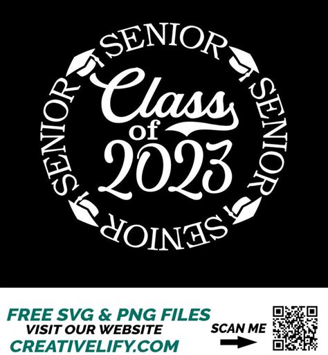 Senior 2023 Svg Class Of 2023 Svg Graduation 2023 White Inspire