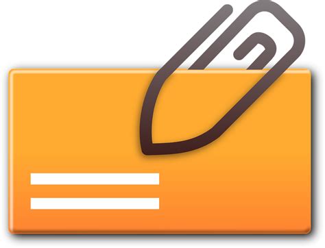 Email Attachment Symbol