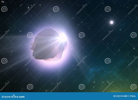 Comet Asteroid And Meteorite Atmospheric Fireballs Illustration Of