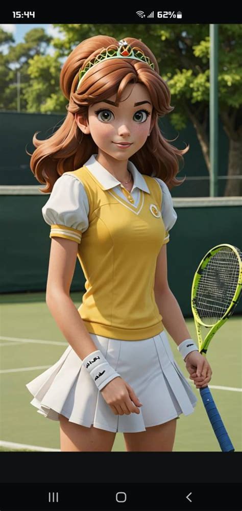 Princess Daisy Playing Tennis By Hdhdhdhvdgd On Deviantart
