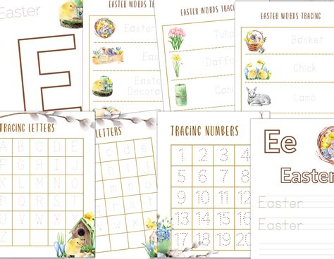 Easter Pre K And K Activity Pack Homeschool Digital Instant Download