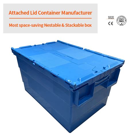 Heavy Duty Stackable Food Grade Lockable Collapsible Plastic Tote Boxes