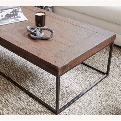 Pottery Barn Malcolm Rectangular Coffee Table Aptdeco