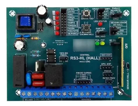 Central Placa Portao Rossi Kx30 Kxhi30 Sensor Hall Rossi Mkn