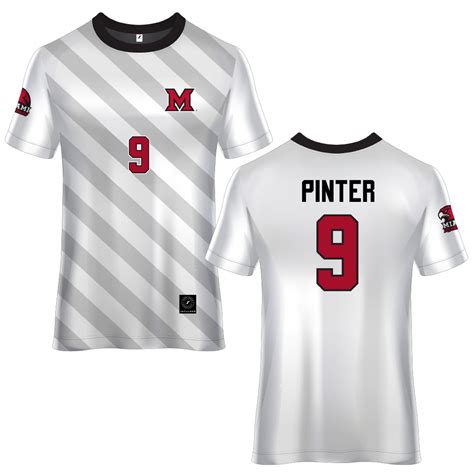 9 Erin Pinter Miami University Ohio White Soccer Jersey