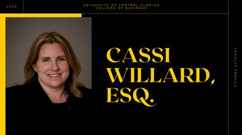 Faculty Spotlight Cassi Willard Esq College Of Business
