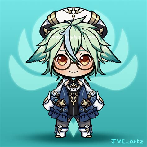 I Drew Chibi Sucrose R Genshin Impact