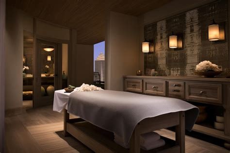 Premium Ai Image The Spa Salon Boasts A Visually Appealing Room