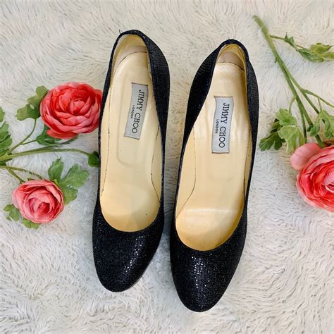 Jimmy Choo Black Cosmic Heels Gem