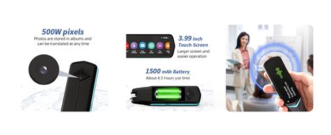 NEWYES Scan Reader Pen 4 Pro with 3.99inch Touchscreen,Text to Speech Reading Pen, Smart ...