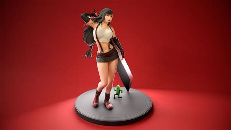 Tifa Lockhart Figure Stl File For 3d Printing Etsy