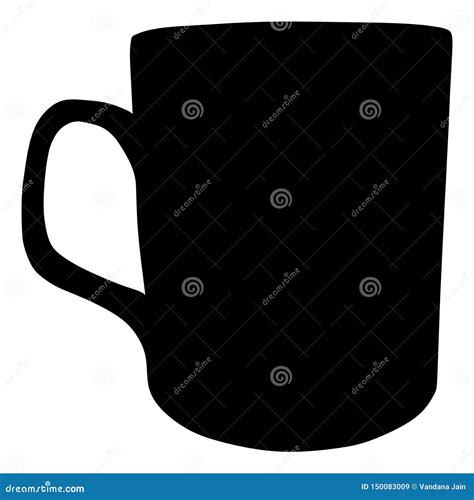 Silueta de la taza de caf stock de ilustración Ilustración de taza