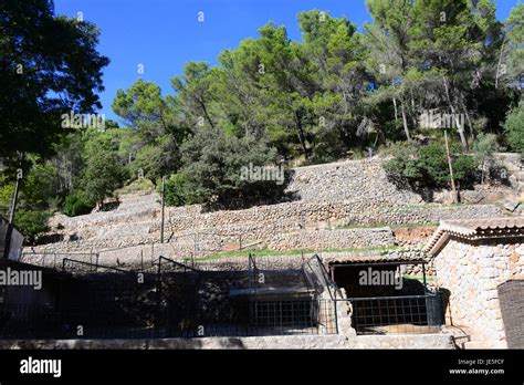 Spain La Granja Farm Museum Esporles Mallorca Fassaden Stock Photo