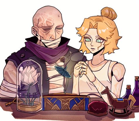 Safebooru 1boy 1girl Arcane League Of Legends Bald Bambooshoottt