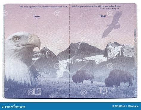 Usa Passport Blank Page Editorial Photo Image Of National 29980966