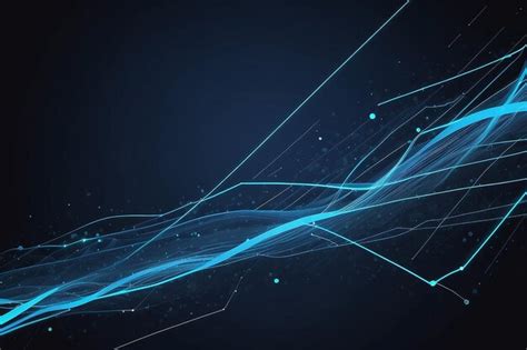 premium photo abstract blue data lines stock illustration