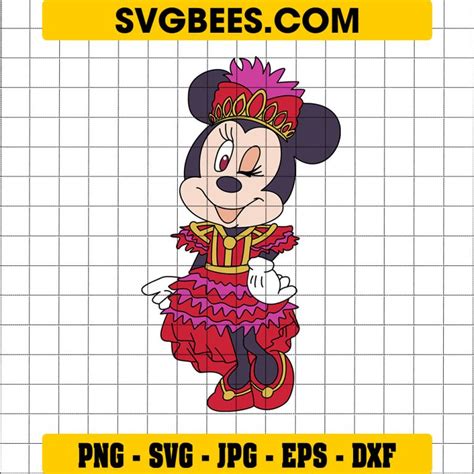 Disney Princess Minnie Mouse Svg Png Disney Minnie Lady Svg Svgbees