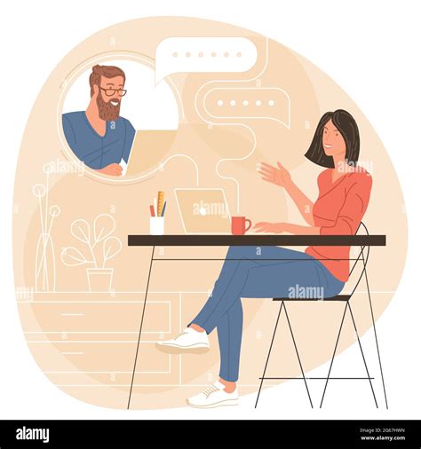 Home Video Meeting Cut Out Stock Images And Pictures Alamy