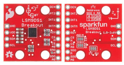 Sparkfun Lsm9ds1 9dof Imu 3 Achsen Botland Robotikgeschäft