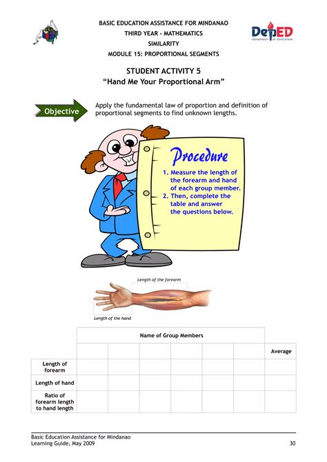 Mathematics 9 Proportional Segments Pdf