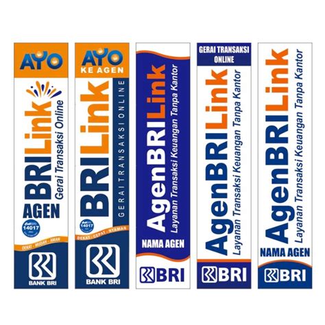 Umbul Umbul Kain Agen BRILink Bisa Custom Design Lazada Indonesia