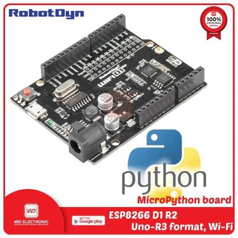Jual Robotdyn Micropython Board Esp8266 D1 R2 Uno R3 Micro Phyton Wemos