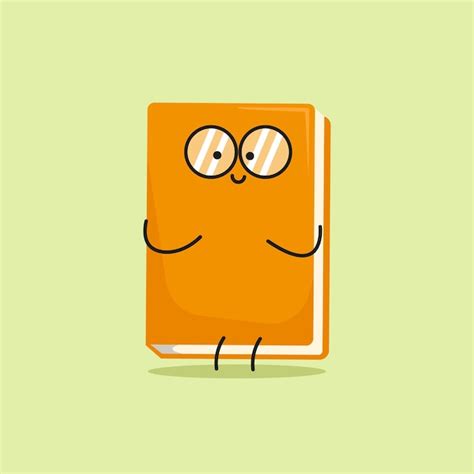 Premium Vector Cute Book Character