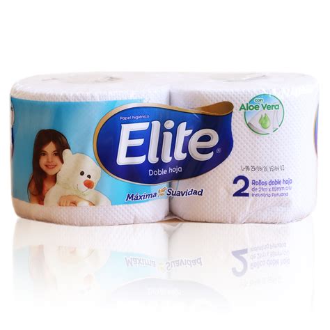 Papel Higienico Elite Doble Hoja X 20 Unidad Plancha Alta 55 Off