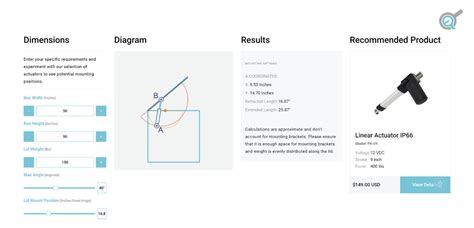 Using Our Calculator Tool To Select Linear Actuators Progressive