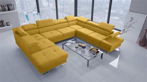 Jvmoebel Ecksofa Wohnlandschaften Ecksofa Couch Textil Leder Polster