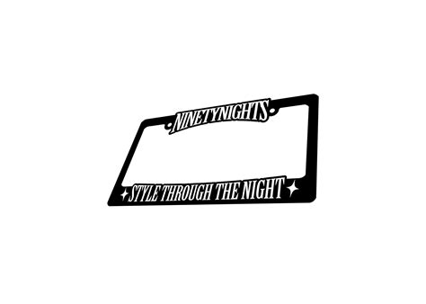 License Plate Frames Ninetynights
