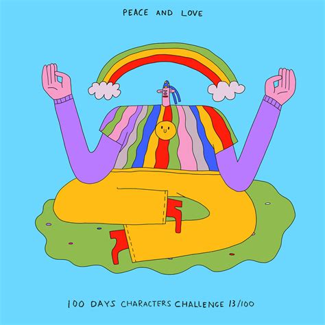 100 days 100 characters challenge on behance