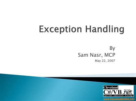 ppt exception handling powerpoint presentation free download id 626848