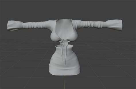 3d Model Mesh Outfit 001 Second Life Vr Ar Low Poly Cgtrader