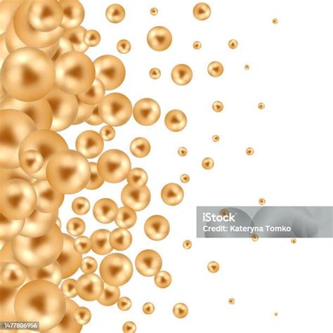 거품 금 구체 플로트 젖빛 유리 원이 흐려지고 수정 구슬이 밝은 금색 배경에 빛납니다 고급 우아한 광고 화장품 미용 제품 또는 스킨 케어 배경을 표시합니다 3d 그림입니다