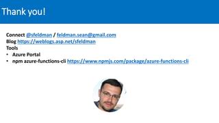 Azure Functions Global Azure Day 2017 PPT