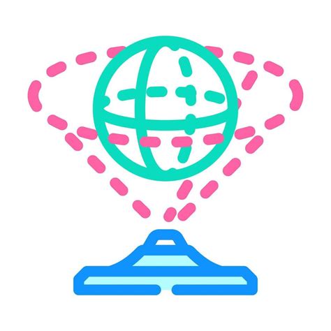 Hologram Augmented Reality Color Icon Illustration 54191481 Vector Art