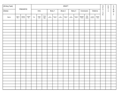 Writing Task Planning Worksheet