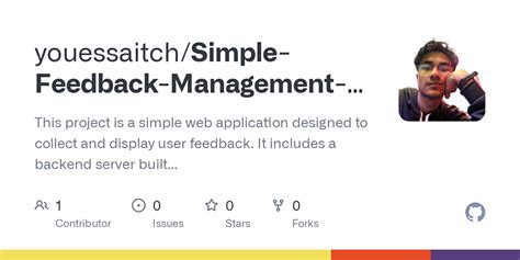 Github Youessaitch Simple Feedback Management System This Project Is A Simple Web Application