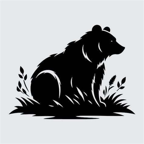Premium Vector Bear Silhouette Vector