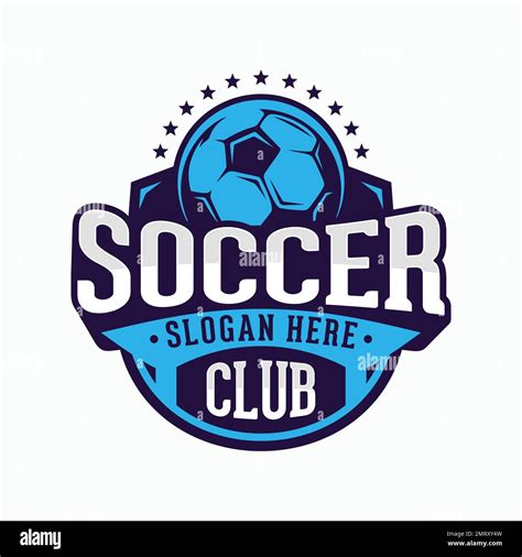 Soccer Club Logo Or Football Emblem Logo Design Vector Illustration