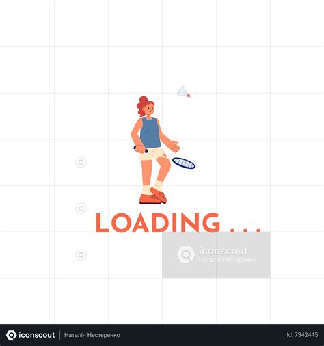 Badminton Player Loader Animation By Наталія Нестеренко Lottiefiles