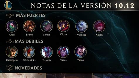 Notas Del Parche 10 12 De League Of Legends Mediavida