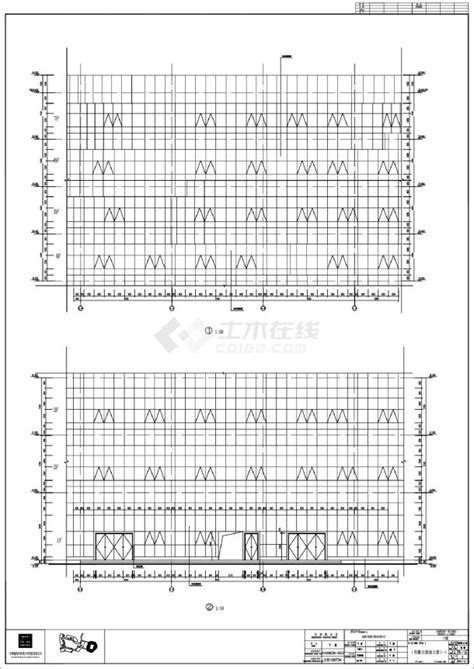 某地1号楼建筑立面图纸公寓楼土木在线