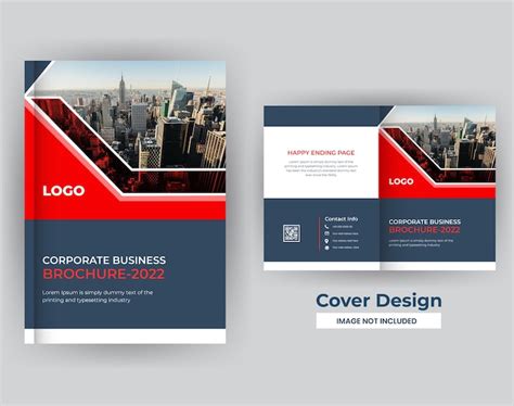 회사 프로필 비즈니스 브로셔 연례 보고서 디자인 프리미엄 벡터