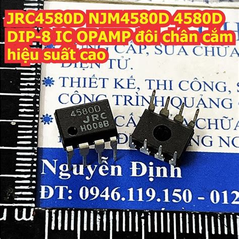 5 Con JRC4580D NJM4580D 4580D JRC JRC4580 NJM4580 4580 DIP 8 SOP 8 IC