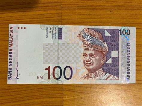 Rare Malaysia Rm100 100 Ringgit 8th Series Banknote Alignment Printing Error Hobbies And Toys